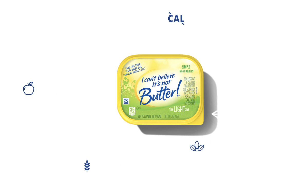 Light Spread | I Can't Believe It's Not Butter