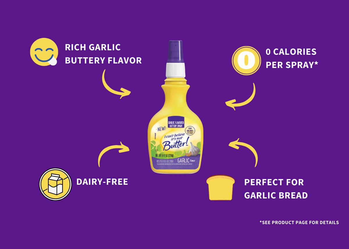 Garlic Spray | I Can't Believe It's Not Butter